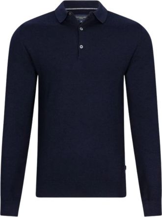 Cavallaro Merino Langarm - - Knitwear - Herren - Blau - L