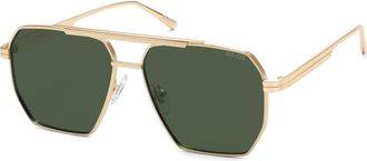 Sojos Retro Quadratische polarisierte Sonnenbrille Damen Herren Vintage Sonnerbrillen mit UV400 Schutz SJ1161-56