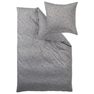 Curt Bauer Mako-Brokat-Damast Bettw&auml;sche Nora graugold 1 Bettbezug 135 x 200 cm + 1 Kissenbezug 80 x 80 cm