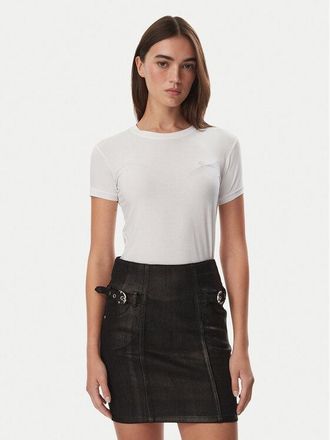 Guess T-Shirt W6YI12 K3751 Wei&szlig; Slim Fit