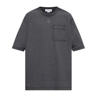 Alexander McQueen T-Shirt mit Logo - - Tops - Herren - Schwarzk - S