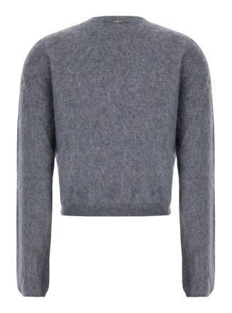 Twinset Wool Blend V-Neck Sweater - Gray