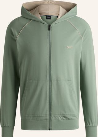 HUGO BOSS Lounge-Sweatjacke Mix&Match Jacket H Regular Fit gruen