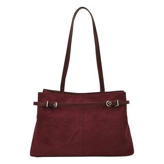 Generic Sac fourre-tout en faux daim, sac &agrave; main Hobo Vintage, sac &agrave; bandouli&egrave;re de capacit&eacute; pour femmes, travail, Shopping