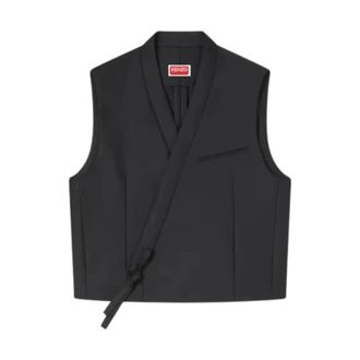 Kenzo Homme, Costumes, Noir, Taille: L Gilet Kimono