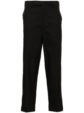 Neil Barrett pantalon chino &agrave; ourlet ajustable - Noir