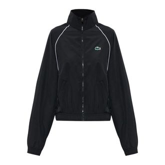 Lacoste Veste l&eacute;g&egrave;re &agrave; col montant - Femme - Sport - Noir - Taille: 46 FR