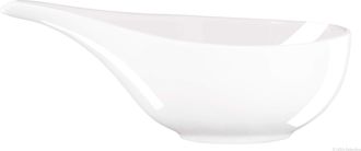 ASA 2021013 Sauciere, Porzellan, wei&szlig;, 13.5 x 6.8 x 4 cm