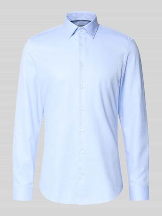 Jake*s Super Slim Fit Business-Hemd mit Kentkragen
