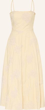 Rotate Rotate Kleid Im Materialmix gelb