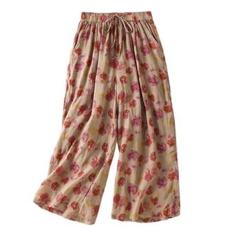 Generic Pantalon ample d&eacute;contract&eacute; pour femme, v&ecirc;tement dext&eacute;rieur polyvalent, id&eacute;al pour le confort et le style quotidiens, kaki, XXL Grande taille