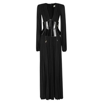 Elisabetta Franchi Damen, Kleider, Schwarzk, XSGr&ouml;&szlig;e
