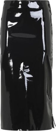 Frankie Shop Femme, Jupes, Noir, Taille: 40 FR Samantha Patent Zip Skirt