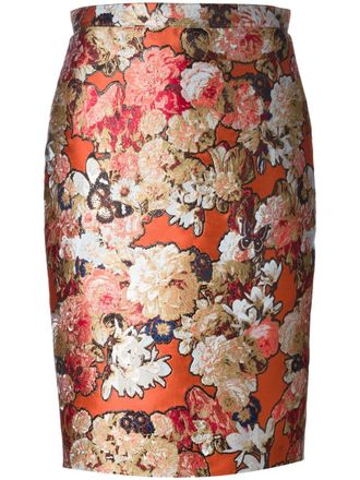 Givenchy jupe jacquard - Jaune