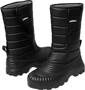 Generic Bottes de Neige Impermeables Homme Femme- Tige Haute, Fermeture Scratch, Doublure Polaire Chaude, Semelle Antidérapante Crantée, Hiver, Ville, Randonn