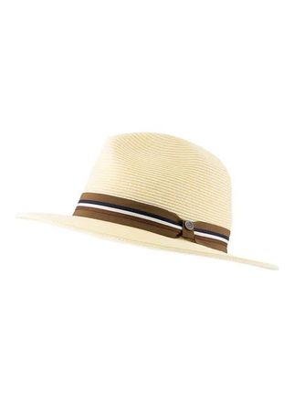 Bugatti Herren Strohhut beige Papier