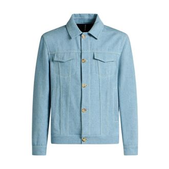 Kiton Cotton Jacket - - Jackets - Herren - Blau - L