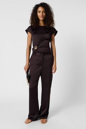 Gerard Darel Pantalon fluide en satin - AMELYA - Cinnamon