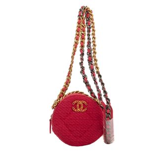 Chanel Crossbody Bags - Round Chain Crossbody - Gr. unisize - in Rosa - f&uuml;r Damen