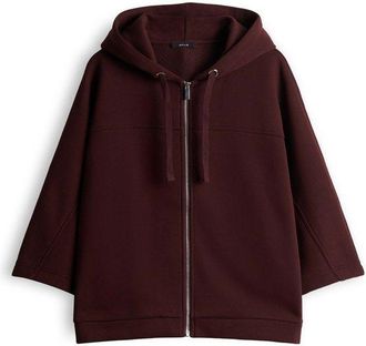 OPUS Sweater Kapuzenjacke aus BCI Cotton Sweat Loose Fit Vielseitig kombinierbar f&uuml;r casual Looks