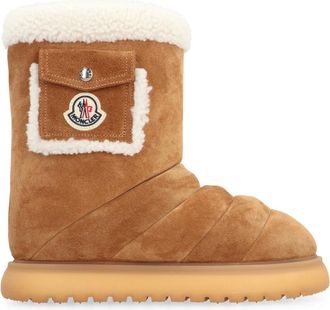 Moncler Femme, Chaussures, Brun, Taille: 38 EU Gaia Pocket Bottes Mi-Mollet