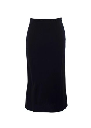 Balmain Navy Blue Midi Skirt Size XS