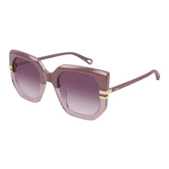 Chlo&eacute; Butterfly Sonnenbrille - - Accessories - Damen - Rosa - 53 MM