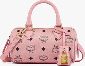 MCM Ella Boston Tasche in Visetos SOFT PINK VISETOS