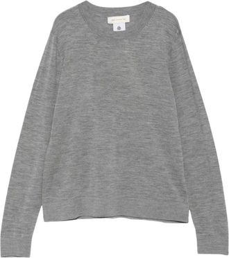Max Mara Pull &agrave; col rond Mmltempo - Femme - Pulls - Gris - Taille: 44 FR