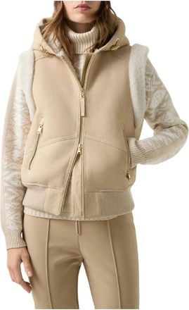 Bogner Femme, Vestes, Beige, Taille: 40 FR Veste sans manches en agneau fine