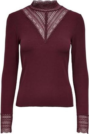Only ONLTILDE 15207788 Haut &agrave; col Haut pour Femme L/S, Port Royale, XL