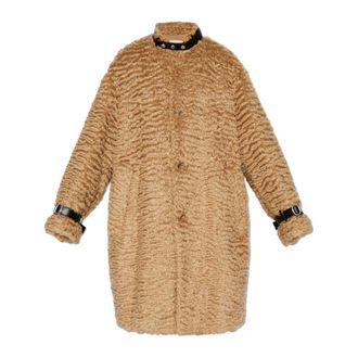 Jil Sander Mohair Mantel - - Jackets - Damen - Beige - XS