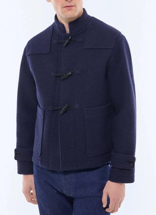 Fursac Duffle coat court en laine feutr&eacute;e - Taille XL - Homme