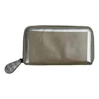 Bottega Veneta Portefeuille en cuir Pre-owned - Femme - Pre-owned - Gris - Taille: ONE Size