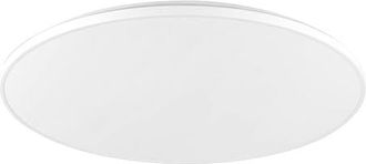 Eglo LED Deckenleuchte Kaoki 1, runde Deckenlampe, Deckenbeleuchtung aus Kunststoff in Weiß, Aufbauleuchte für Flur und Küche, neutralweiß, Ø 50 cm