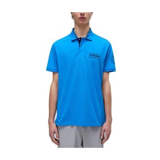 Napapijri Polo-Shirt mit Kurzen &Auml;rmeln - - Tops - Herren - Blau - M