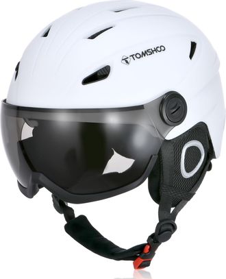 Tomshoo TOM SHOO Skihelm mit Visier f&uuml;r Herren und Damen - Unisex f&uuml;r Erwachsene