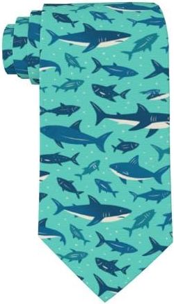 Generic Famille De Requins Cravates Décontractée Cravate Polyvalente Cravatte Pour Affaires Scolaires Événements