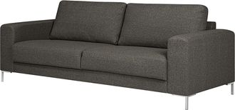 Fredriks home24 Sofa Summer 3-Sitzer Grau Strukturstoff Gesa 221 x 82 x 90cm Modern