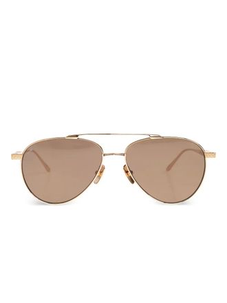 Leisure Society lunettes de soleil Lucienne &agrave; monture pilote - Or