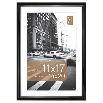 MCS Trendsetter Posterrahmen, 35,6 x 50,8 cm, mit Passepartout oder 35,6 x 50,8 cm ohne Passepartout, vertikaler und horizontaler Wandbehang, gro&szlig;er Bilde