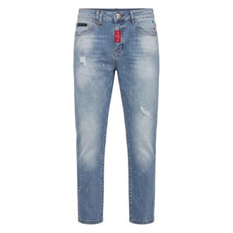 Philipp Plein Neue Tapered Fit Jeans Basic - - Jeans - Herren - Blau - W36