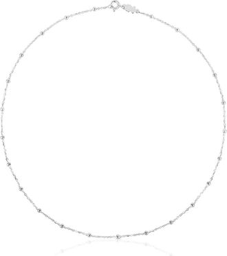 Tous Damen-Halsband aus Sterlingsilber mit ineinander verschlungenen Kugeln, L&auml;nge 44 cm, vielseitig und zeitlos, CHAIN-Kollektion