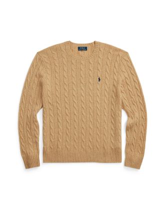Ralph Lauren CABLE-KNIT WOOL-CASHMERE SWEATER