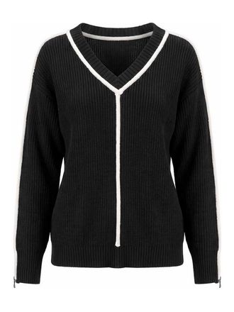 Patrizia Pepe Pull Col Rond - Blanc