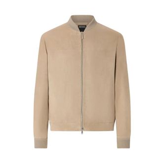 Ermenegildo Zegna Lthr Short Jacket-Blouson - - Jackets - Herren - Beige - XL