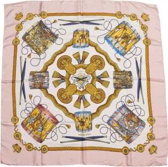 Herm&egrave;s T&uuml;cher & Schals - Hermes Classic LES TAMBOURS Silk Carre 90 Scarf - Gr. unisize - in Bunt - f&uuml;r Damen