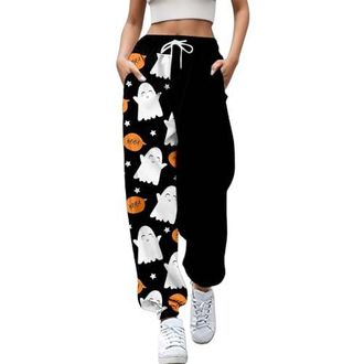 Generic Pantalon de jogging pour femme - Pantalon de yoga taille haute avec poches - Pantalon extensible pour femme - Taille haute, Noir, XXL