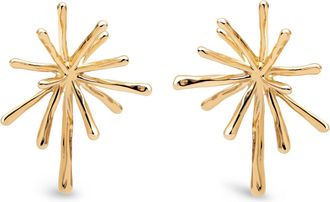 Singularu Nova Ohrringe. Edelstahl mit 18 Kt Vergoldeter Beschichtung. Schmuck f&uuml;r Damen