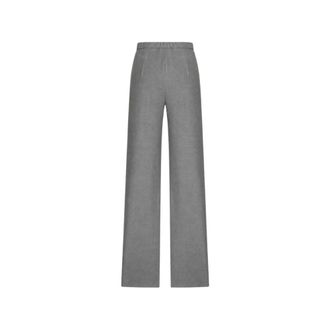 Max Mara Denaro Wide Hosen - - Trousers - Damen - Grau - L